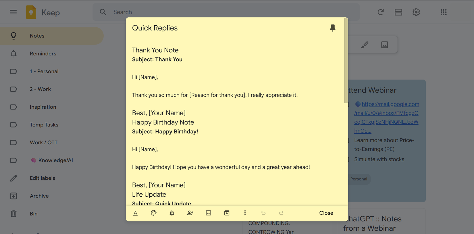 Google Keep has 7 hidden features that make work so much easier