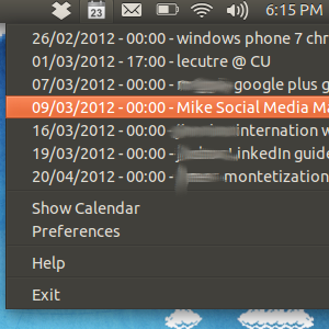 Calendar Indicator: See Your Google Calendar In Ubuntu's Tray [Linux]