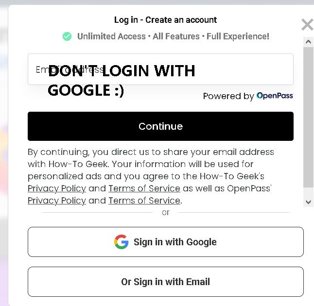 Here’s Why I No Longer Use "Sign Up With Google" on Websites