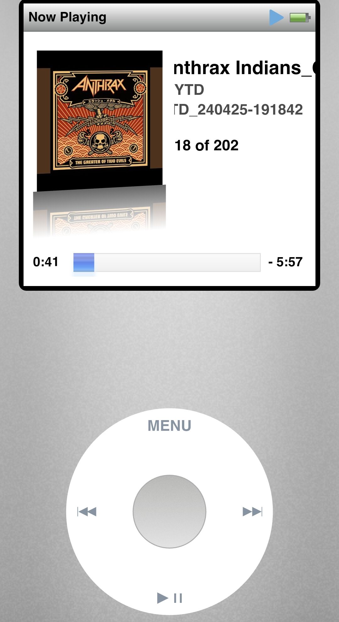 I ditched my usual music player for this iPod-inspired app