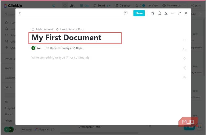 How to Use ClickUp Docs: The Ultimate Guide