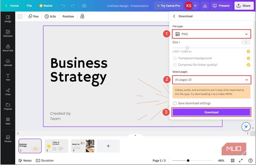 How To Convert Canva Slides To Powerpoint