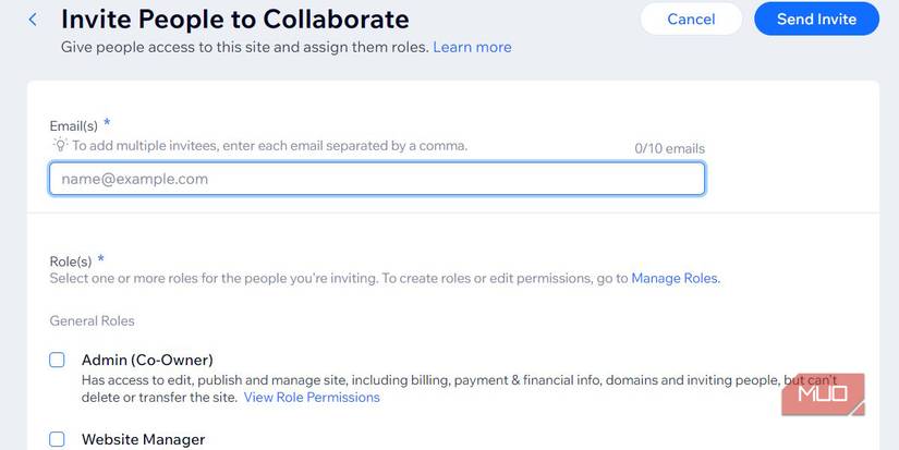 How to Add Collaborators on Your Wix Site