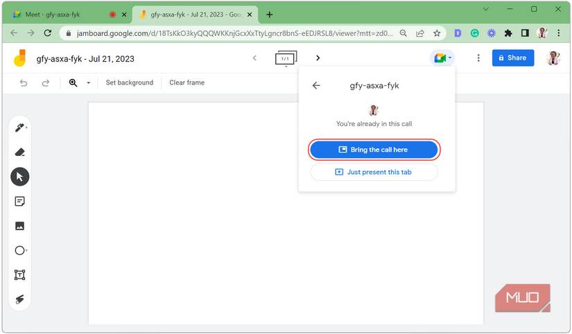 How to Use Jamboard in Google Meet