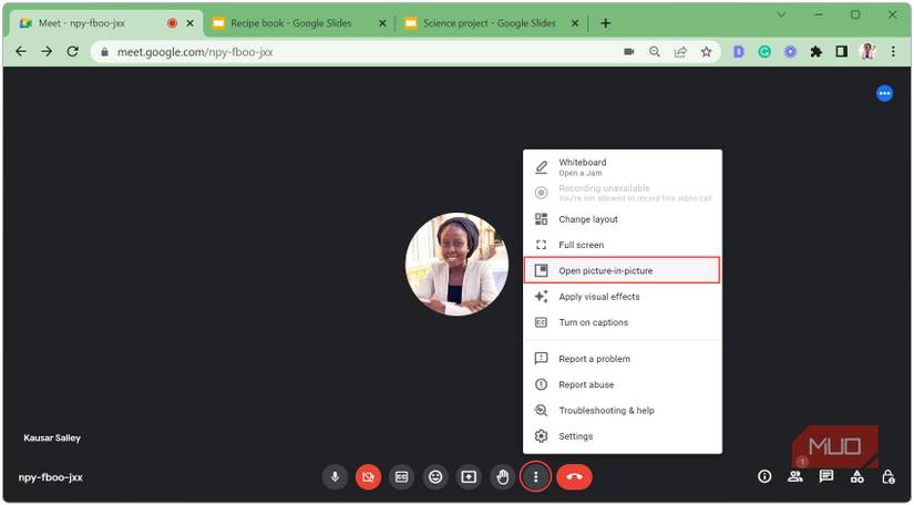 How to Present Google Slides in Google Meet