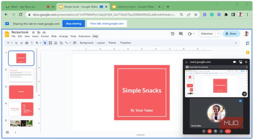 How to Present Google Slides in Google Meet