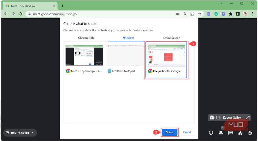 How to Present Google Slides in Google Meet
