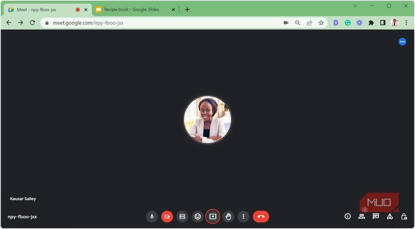 How to Present Google Slides in Google Meet