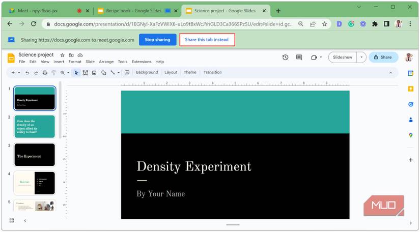 How to Present Google Slides in Google Meet