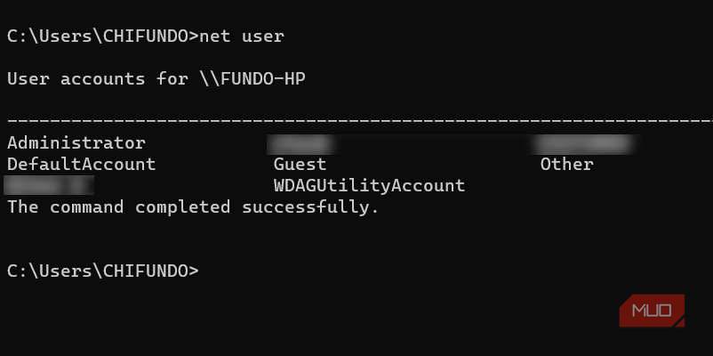 How to Manage Windows User Accounts via the Command Prompt