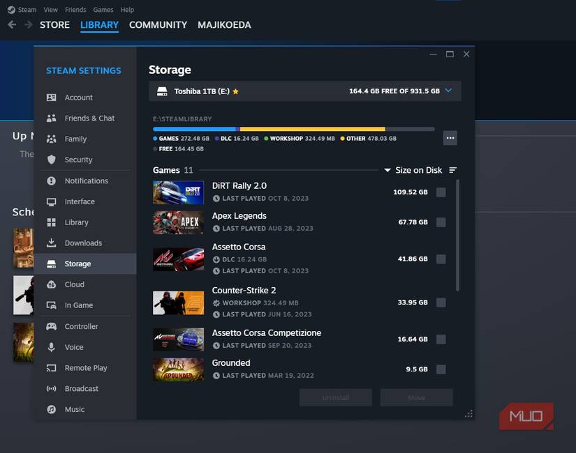 How to Use Steam’s Storage Manager to Quickly Manage Your Games