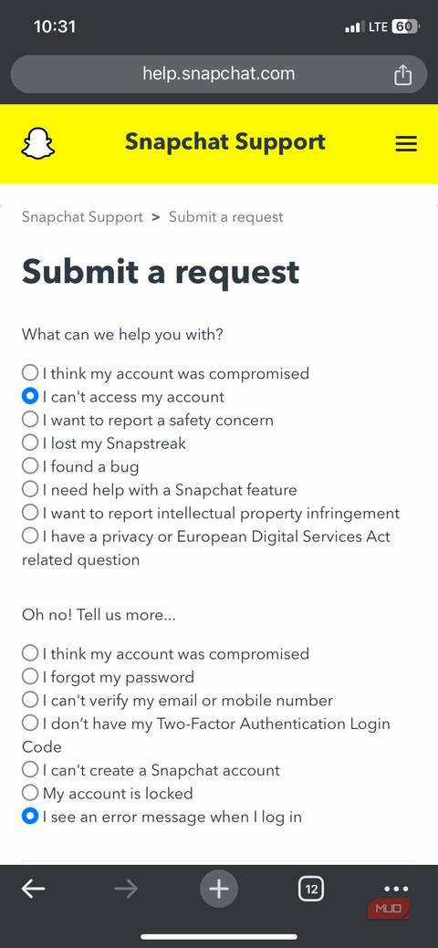 How to Fix the C14A Snapchat Support Error
