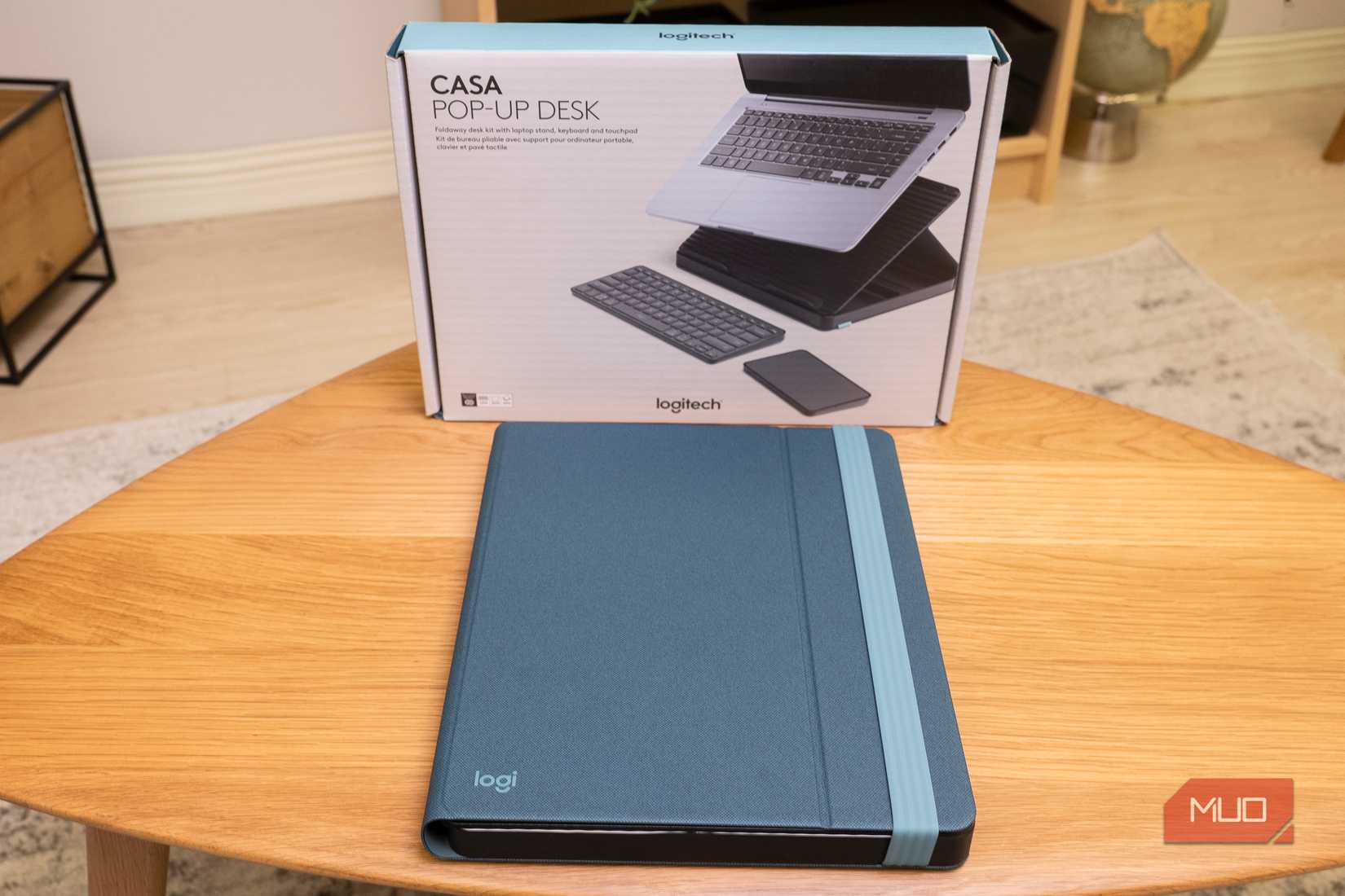 Logitech Casa Pop-Up Desk Review: A Keyboard, Trackpad, and Laptop ...