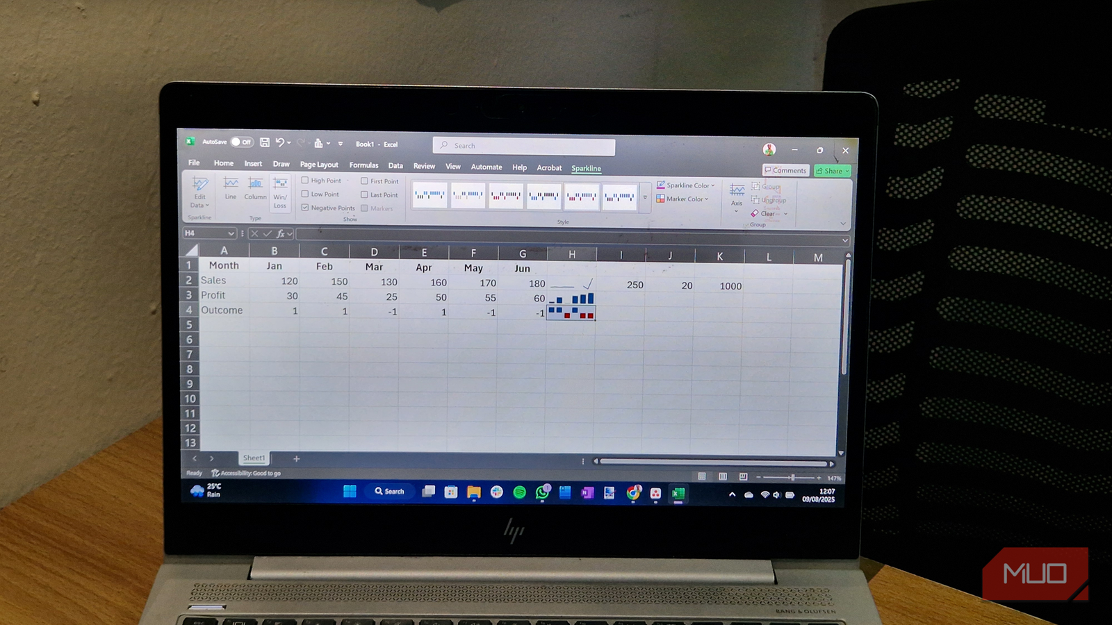 I Use This Excel Trick to Visualize Trends in One Cell