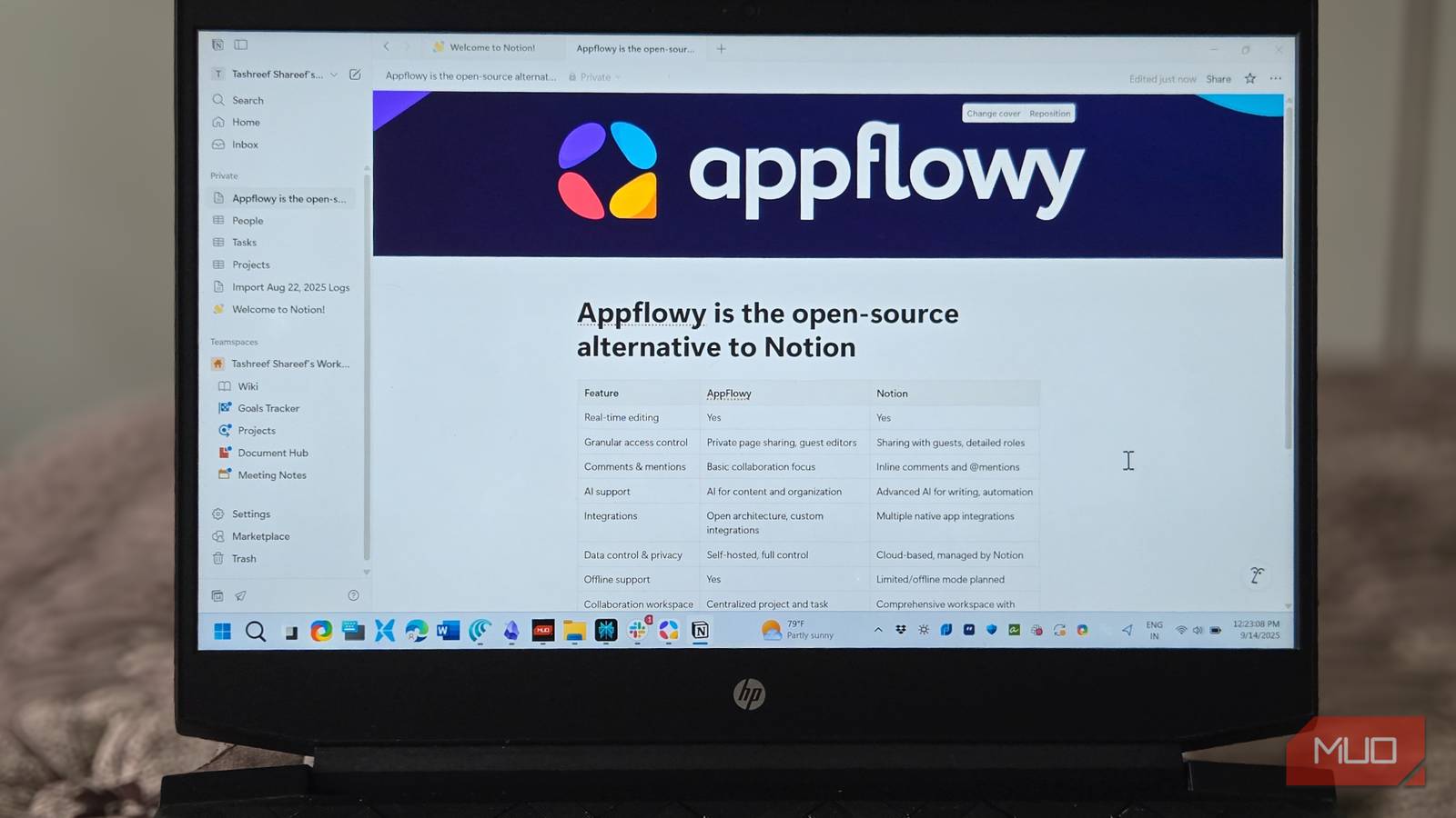 I replaced Notion with this open-source app, and I own my data again