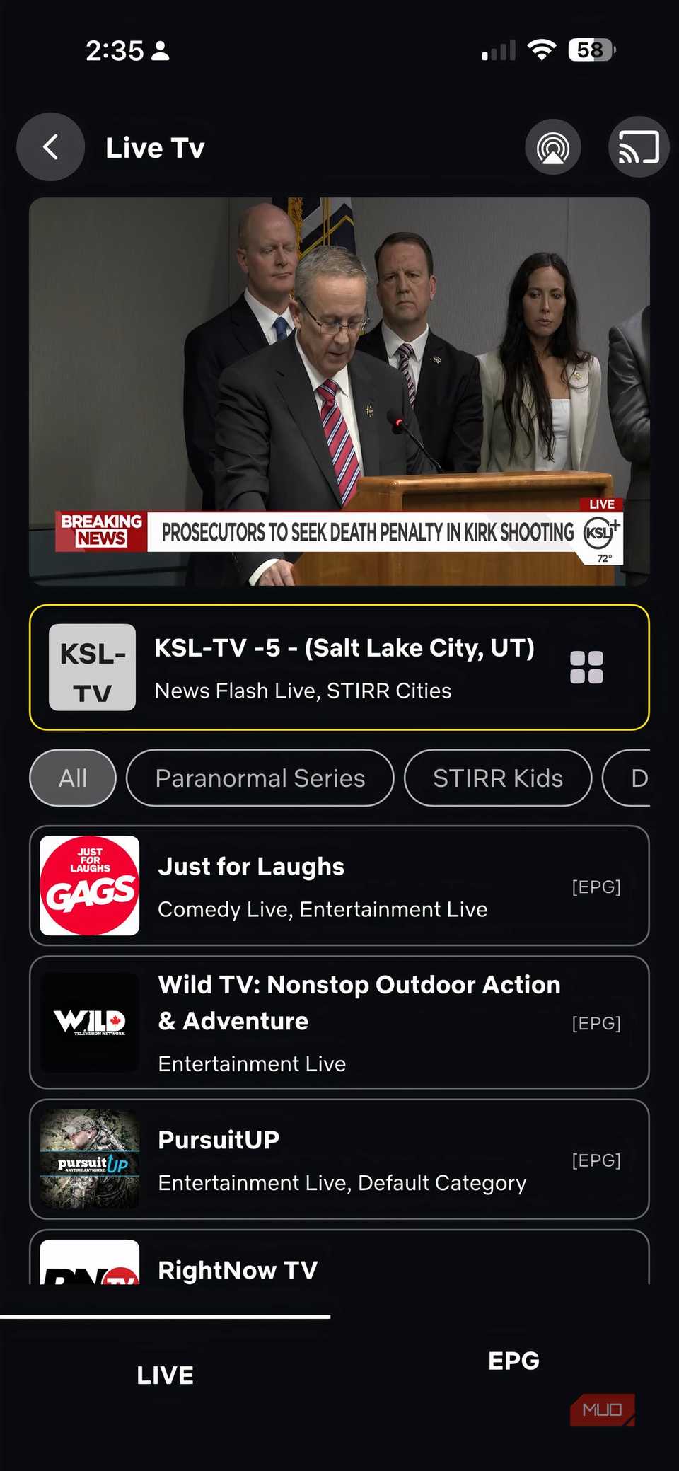 I watch live TV for free with this app you’ve never heard of