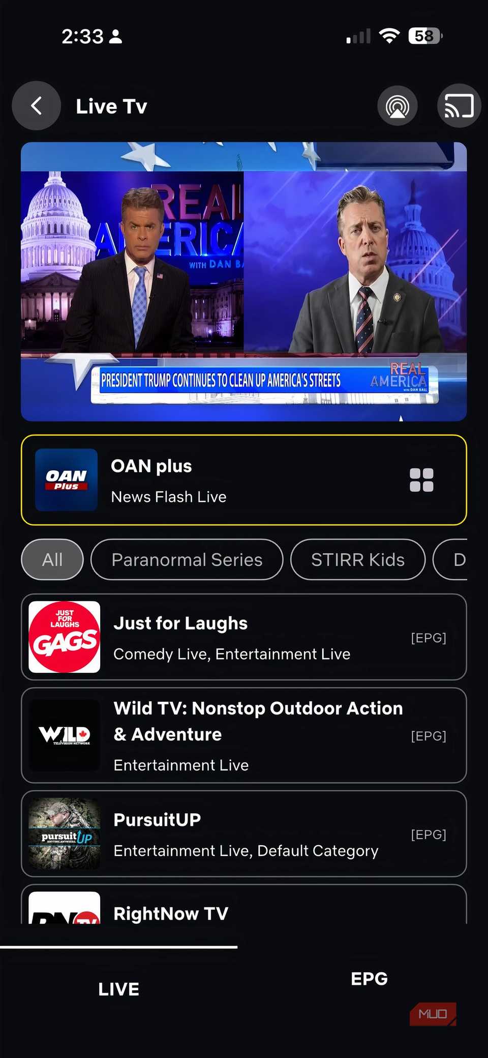 I watch live TV for free with this app you’ve never heard of