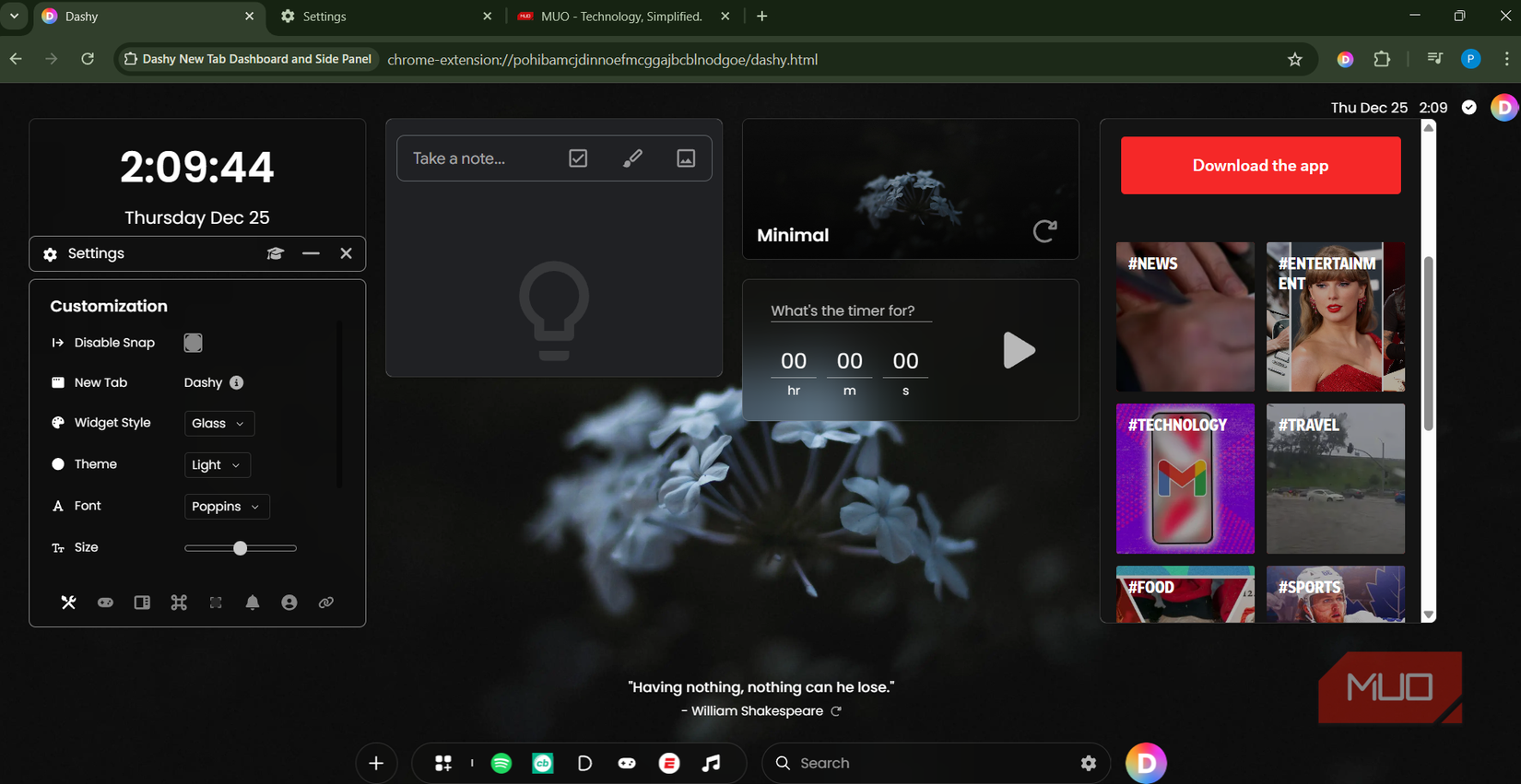 I replaced Chrome’s new tab page with this dashboard and I’m never ...