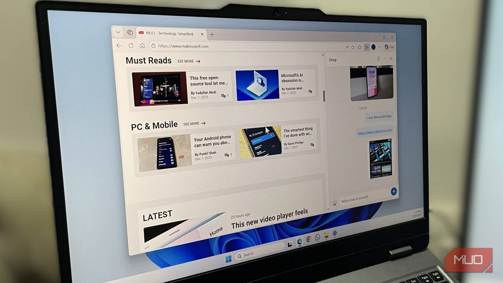 I accidentally discovered this Microsoft Edge feature and now I can't ...