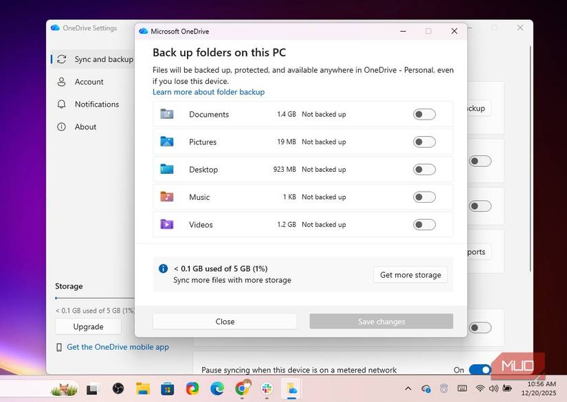 I made OneDrive work like a real backup tool with these 6 settings