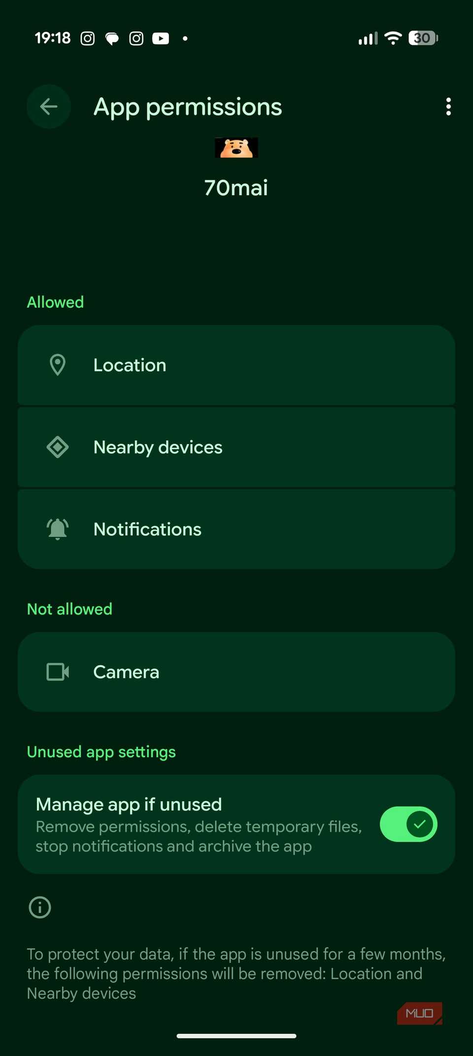 How to automatically revoke app permissions the moment you close the app