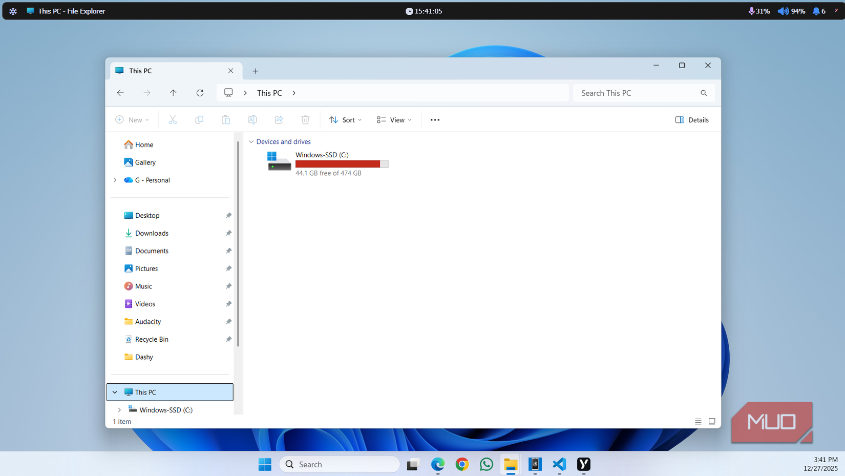 I added a Mac-style menu bar to Windows and it's actually better
