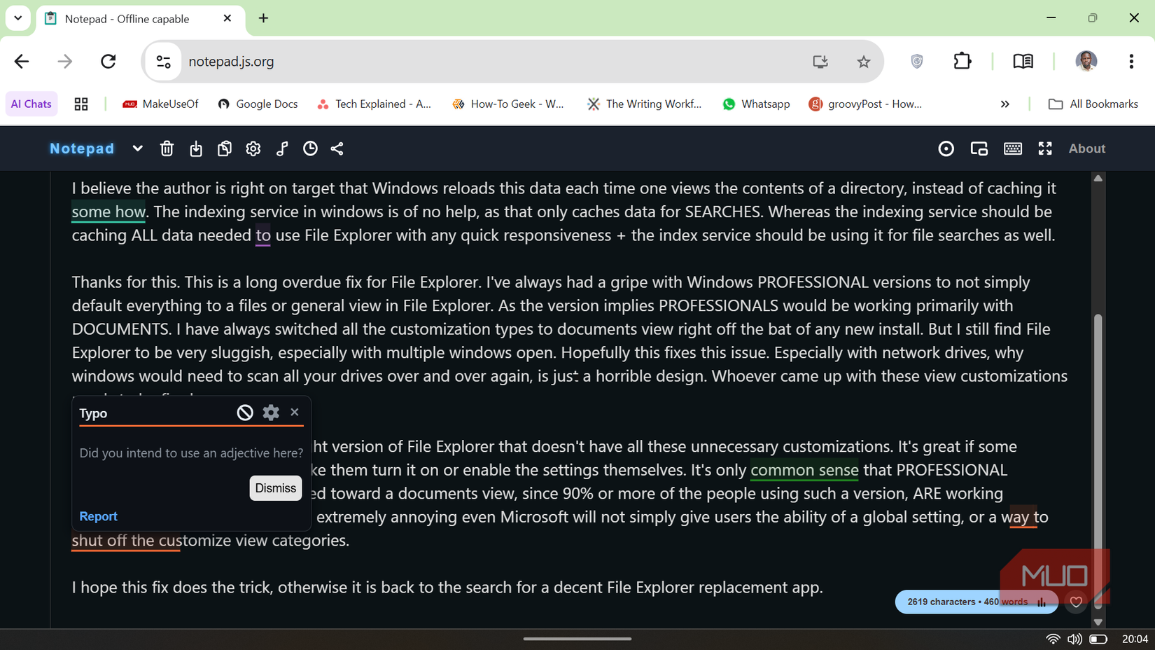 I stopped paying for Grammarly once I found out there's a free open ...