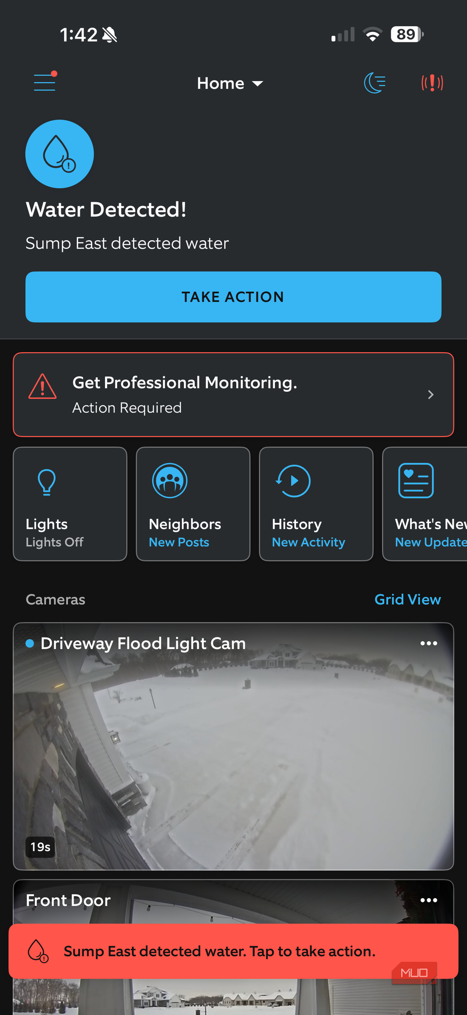 I added a cheap water leak sensor under my sink, and it's already paid ...