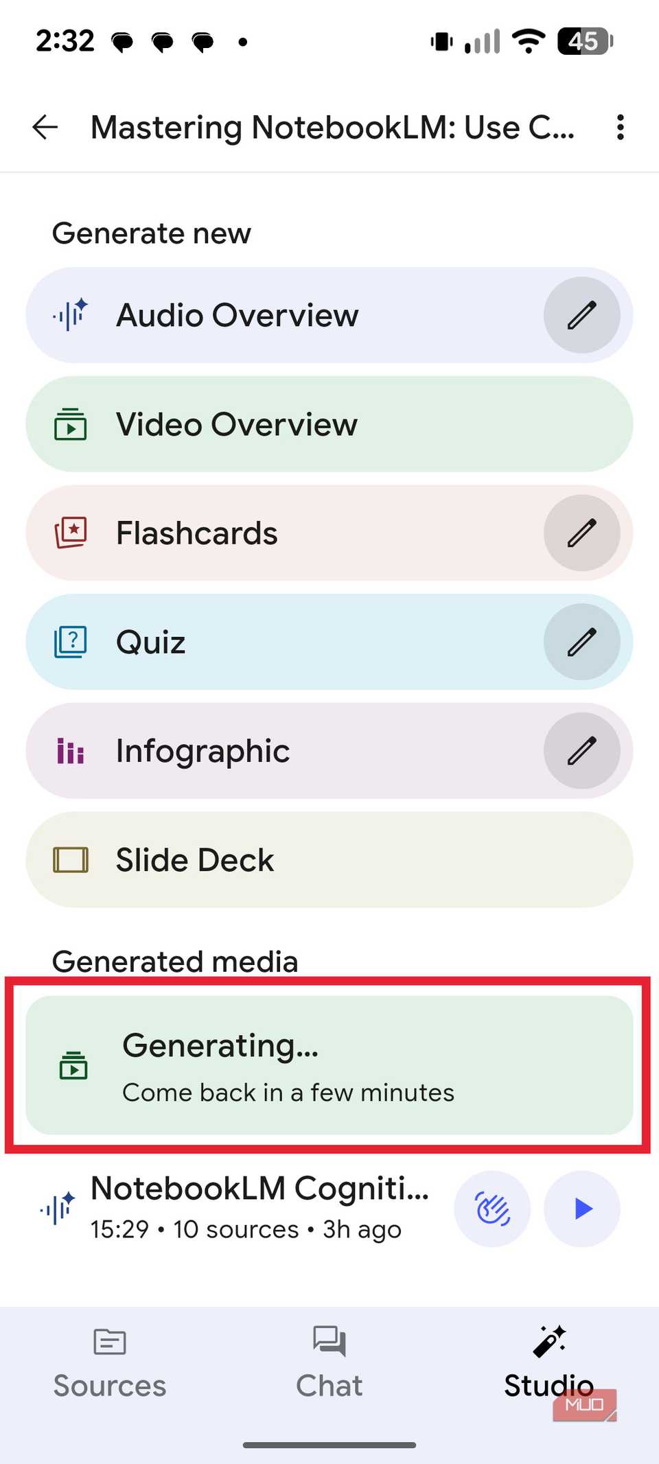 One of NotebookLM's most useful features is now available on Android
