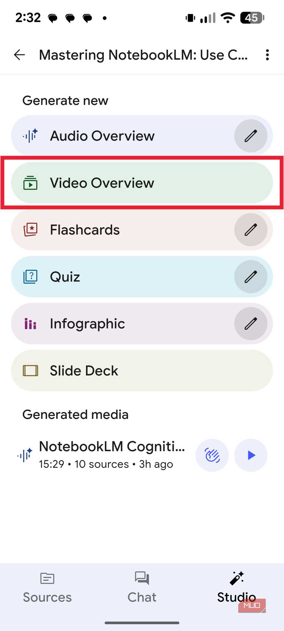 One of NotebookLM's most useful features is now available on Android