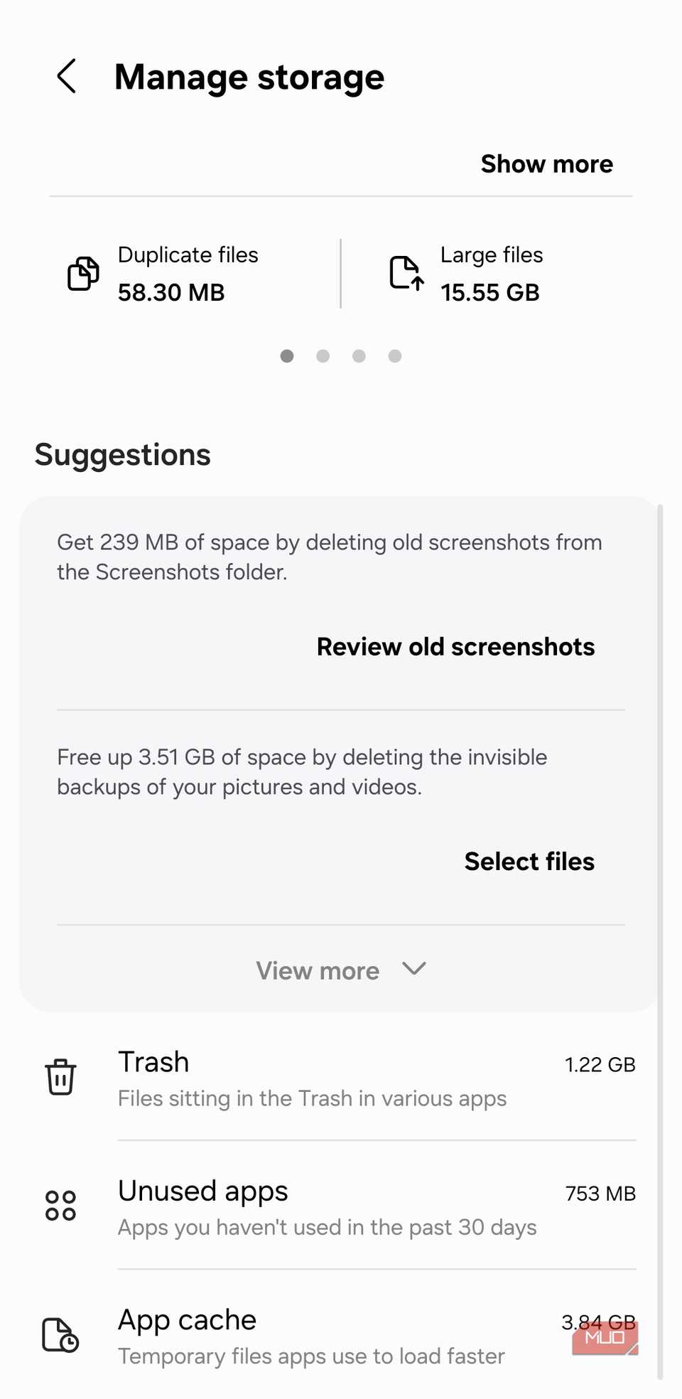 I fixed low storage warnings without buying more space