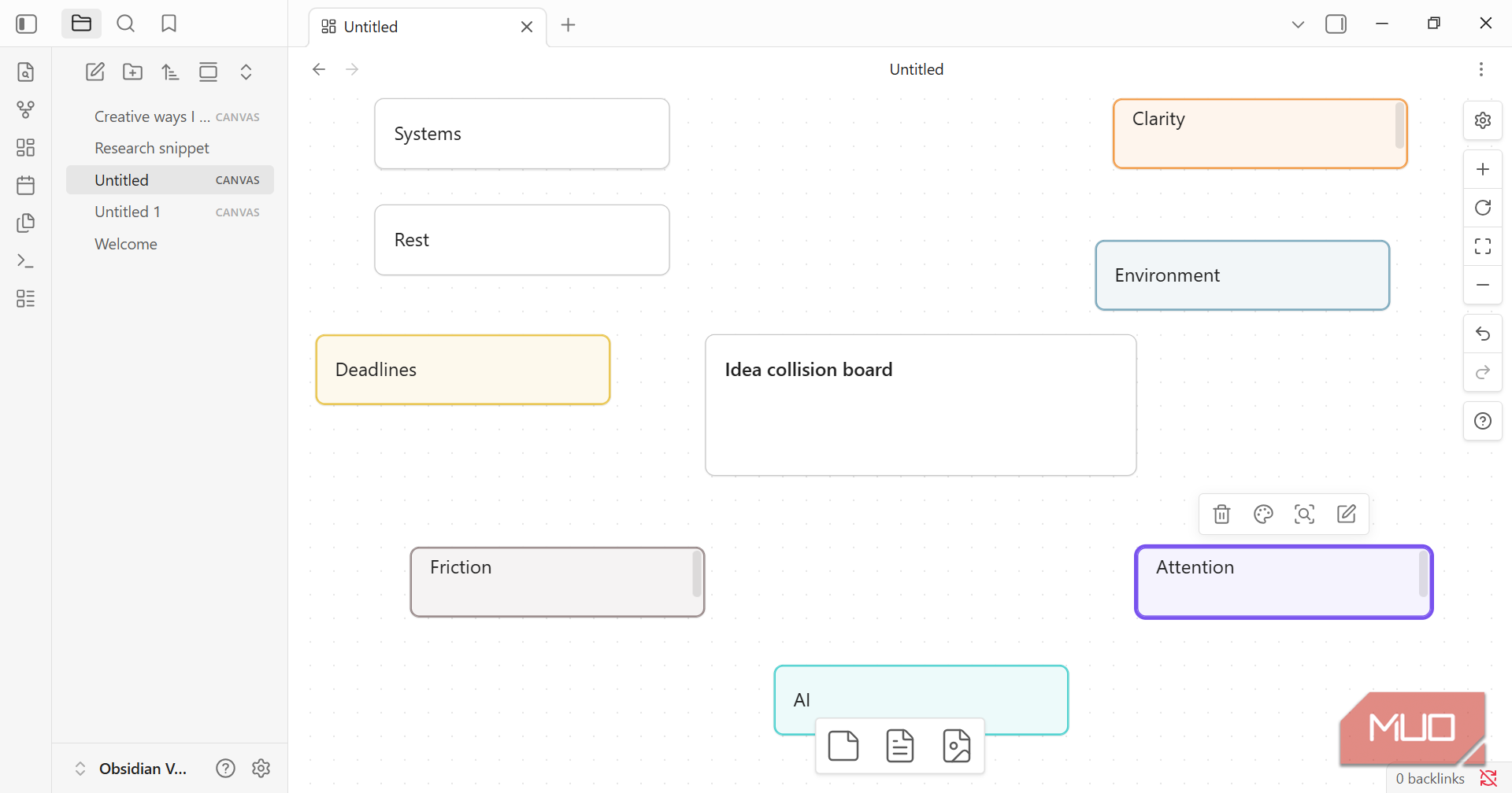 4 creative ways I use Obsidian Canvas that aren’t just flowcharts