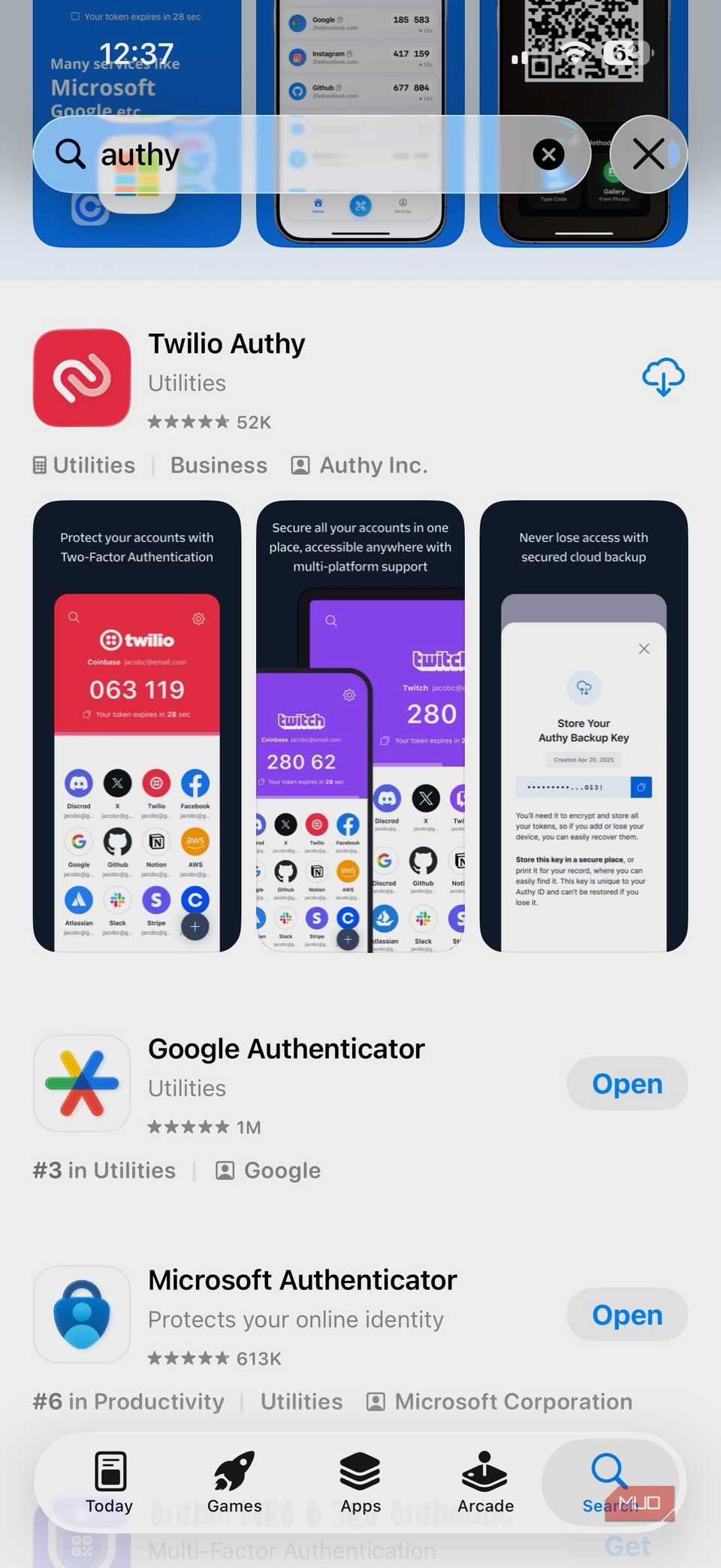 I tested Google and Microsoft Authenticator plus 3 others — this is the ...