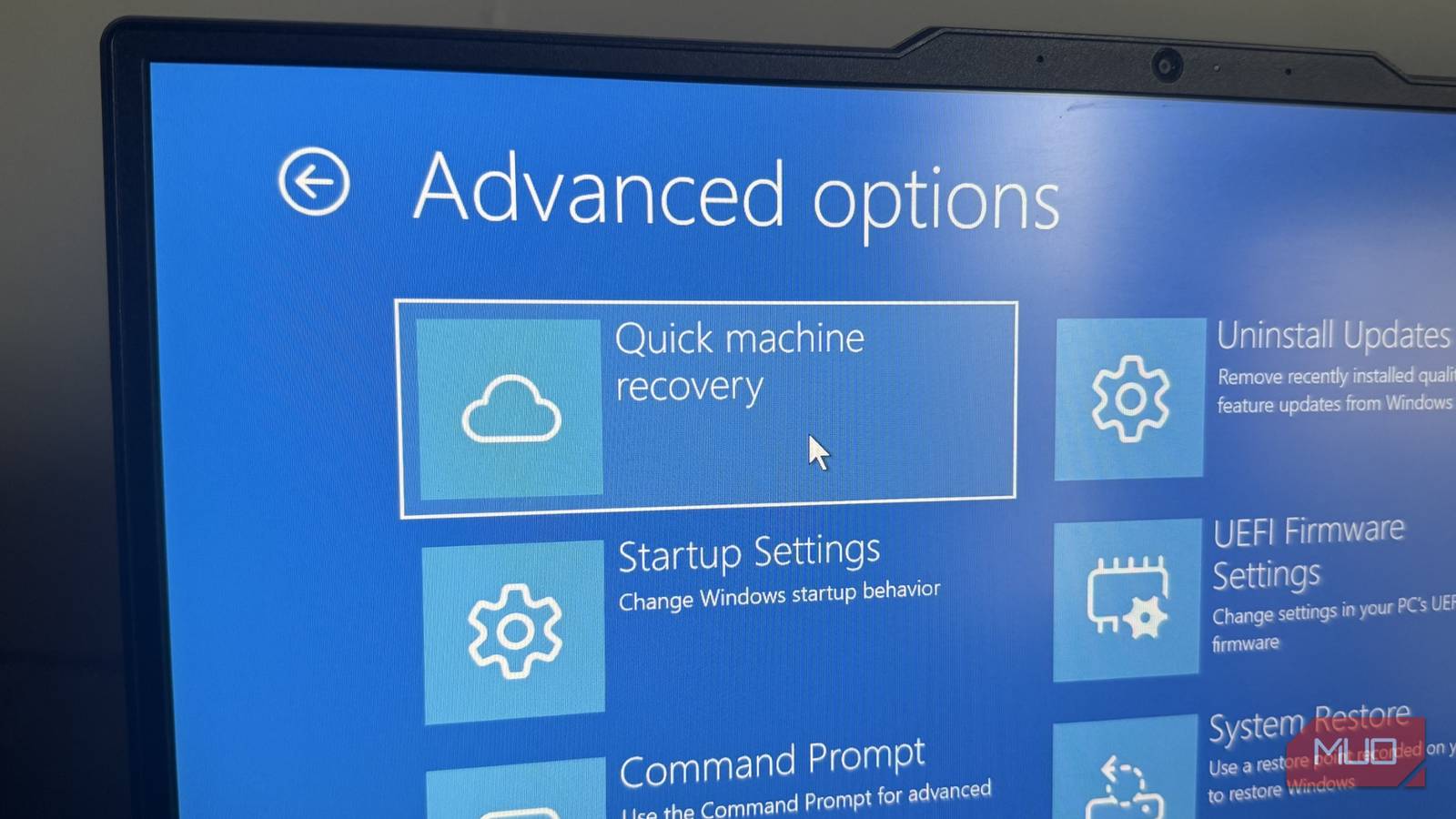 Windows 11 has a built-in self-repair mode that works without a USB