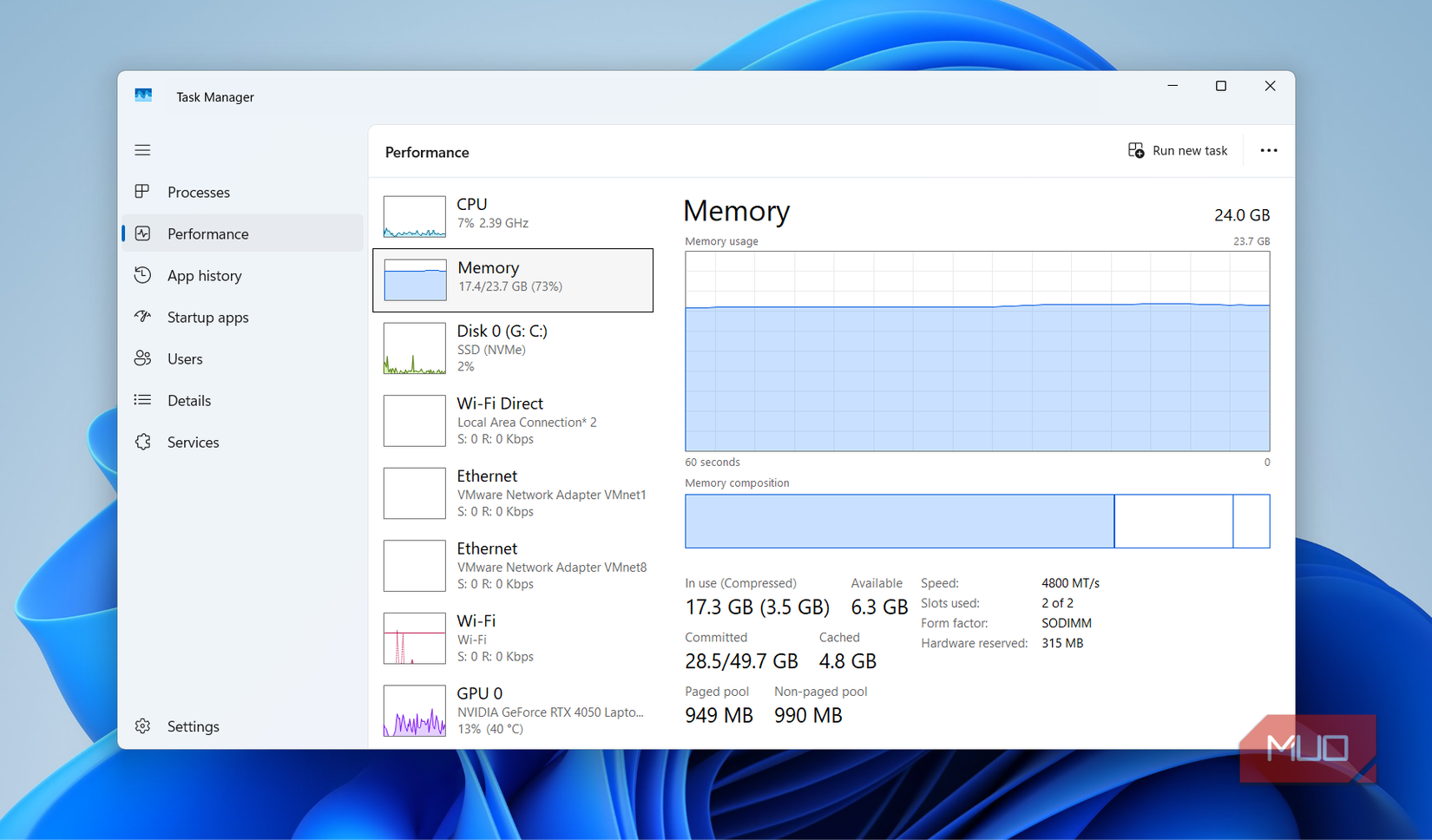 I disabled Windows Prefetch and suddenly 5GB of my RAM became usable again