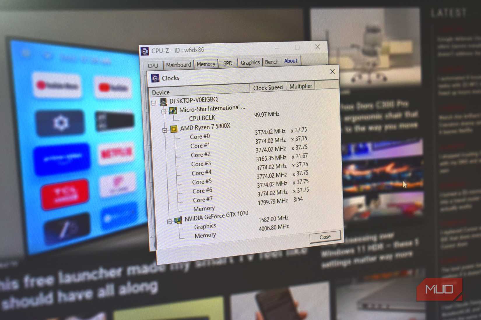 CPU-Z shows more than PC specs if you know where to look