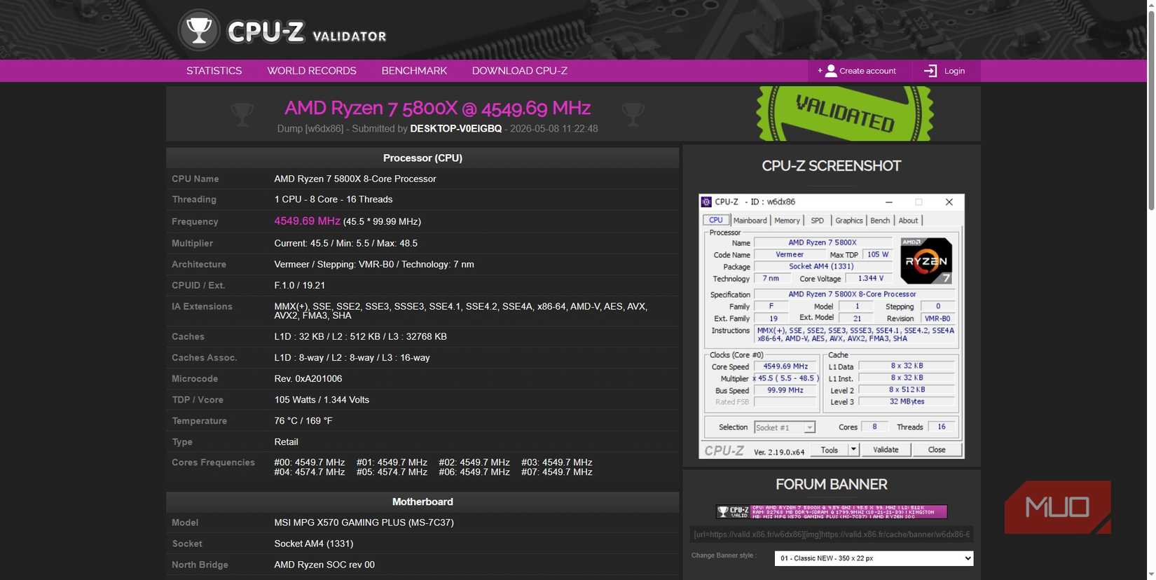 CPU-Z shows more than PC specs if you know where to look