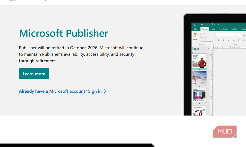 Microsoft Publisher is disappearing, and your old files may be next