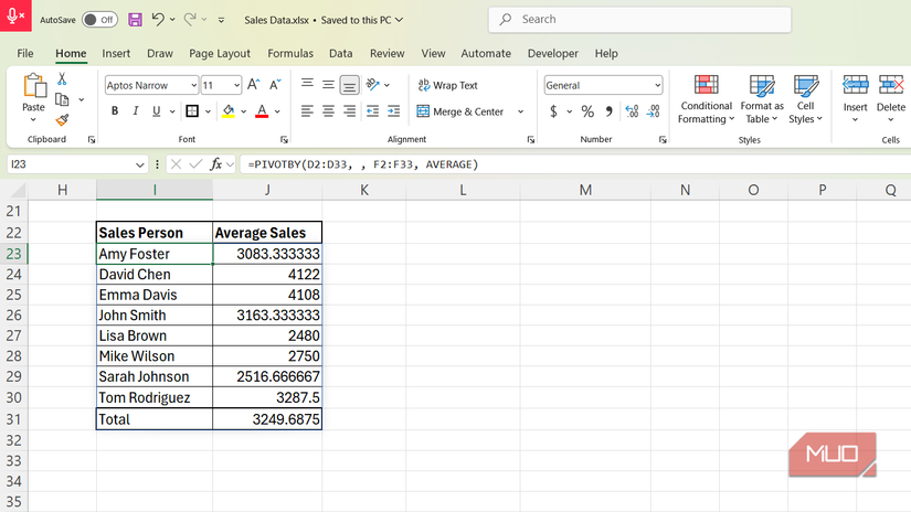 I stopped building pivot tables for summaries after I found this new ...