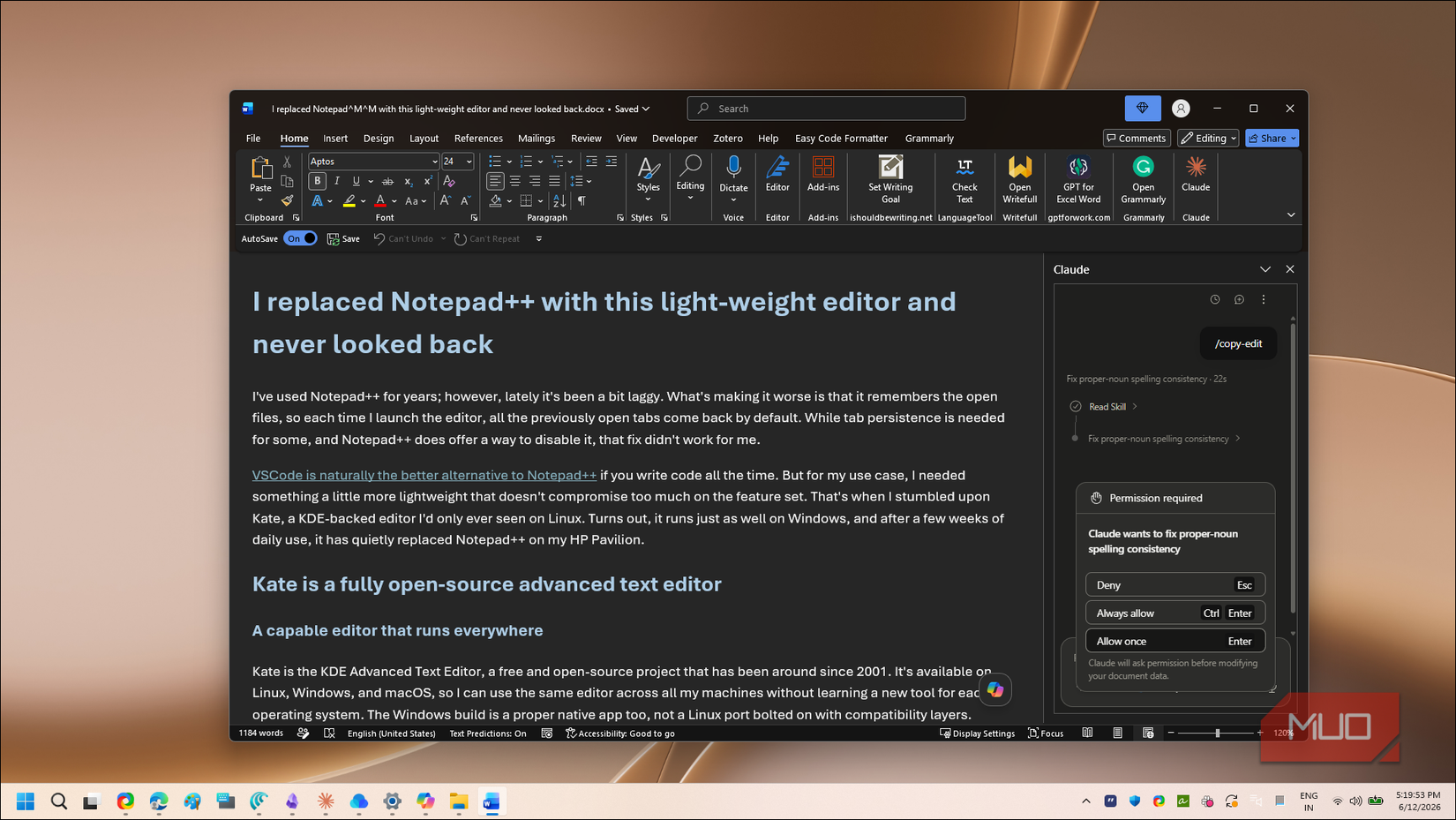 I cancelled my Copilot subscription and switched to Claude for Office tasks
