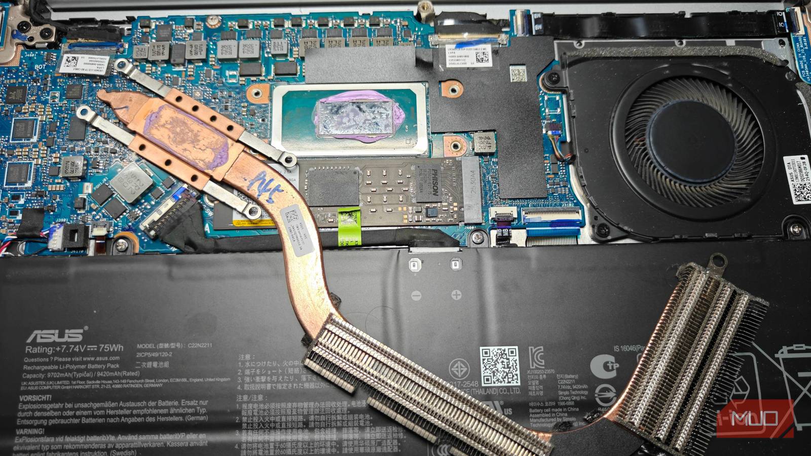 I replaced liquid metal with a thermal pad and my laptop finally ...