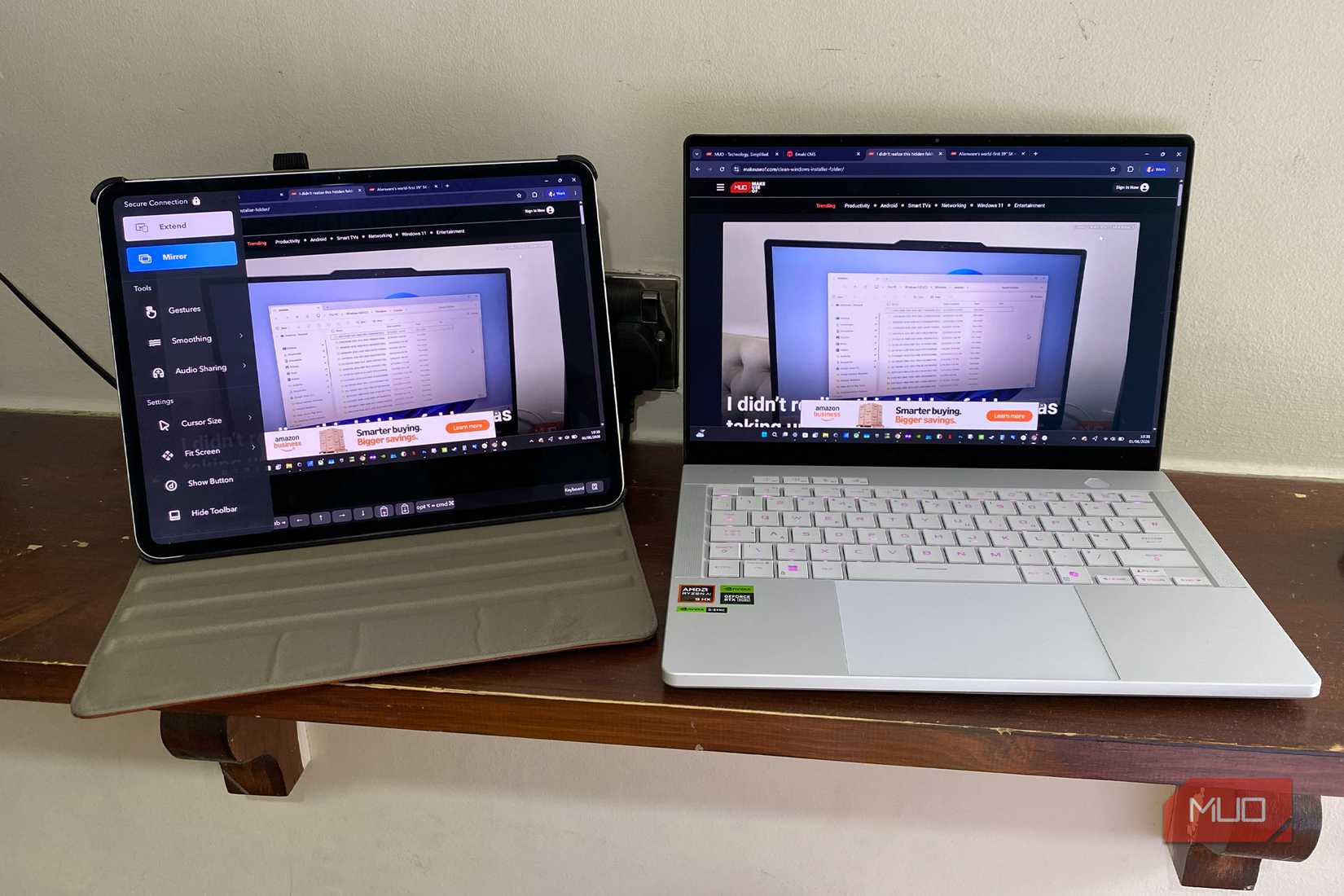 I turned my gaming laptop into a dual-screen workstation with a $6 app