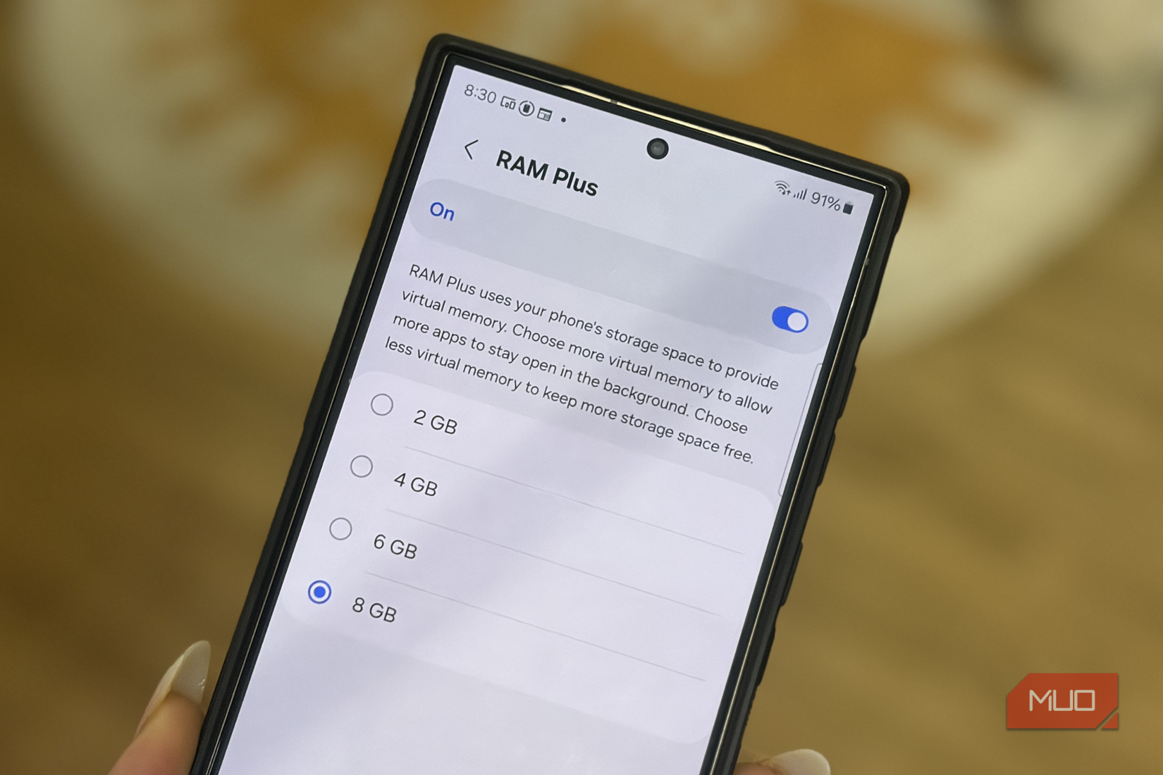 I disabled one Samsung setting and freed up RAM my Galaxy was wasting