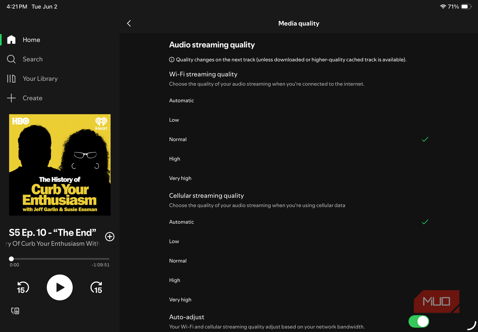 I turned off a few default Spotify settings and my battery life ...